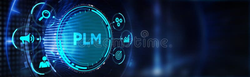 PLM Product Lifecycle Management System Technology Concept. Technology ...