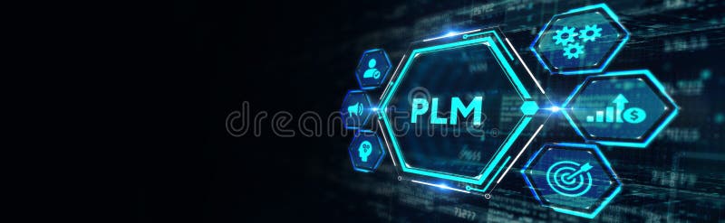 PLM Product Lifecycle Management System Technology Concept. Technology ...