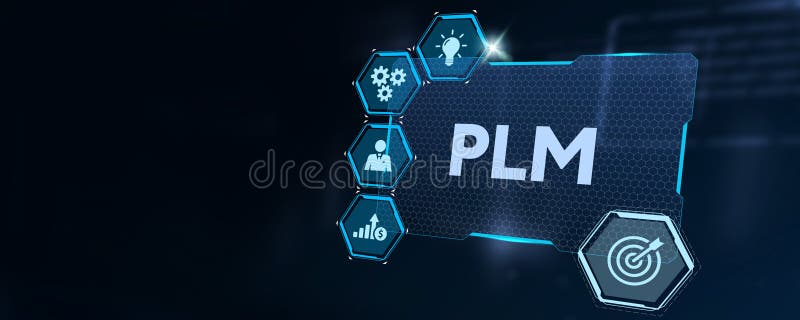 PLM Product Lifecycle Management System Technology Concept. Technology ...