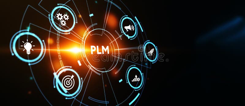 PLM Product Lifecycle Management System Technology Concept. Technology ...