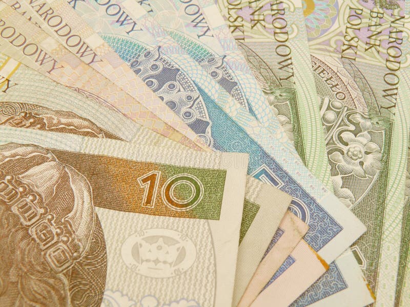 Polish zloty currency stock image. Image of tender, warsaw - 17397427