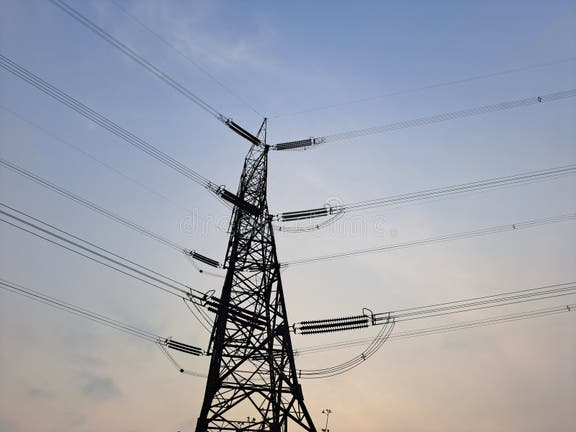 Pln High Voltage Powerline Tower Stock Image - Image of voltage ...