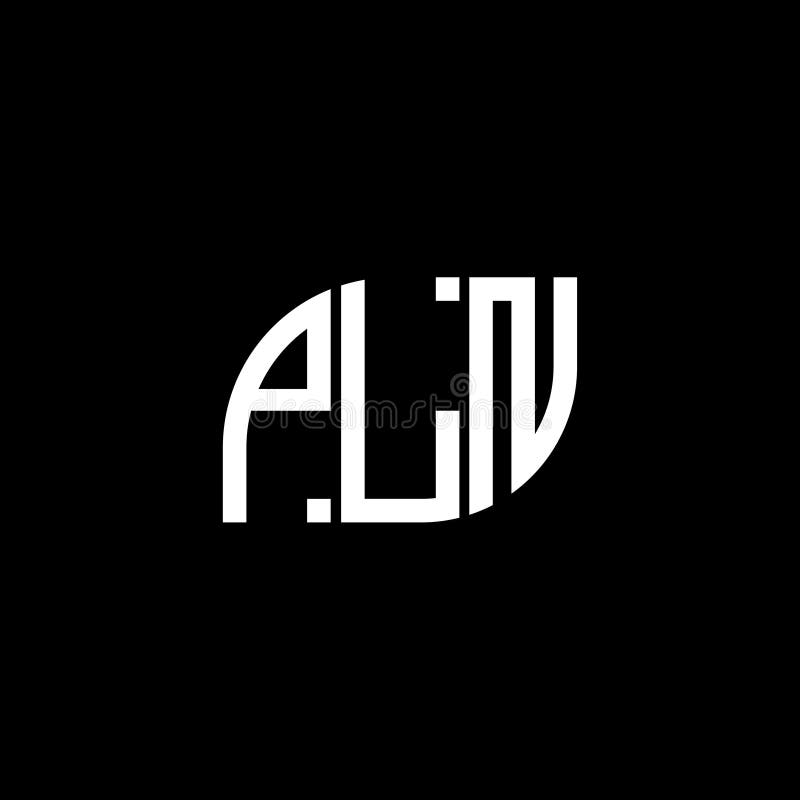 PLN Letter Logo Design on Black Background.PLN Creative Initials Letter ...