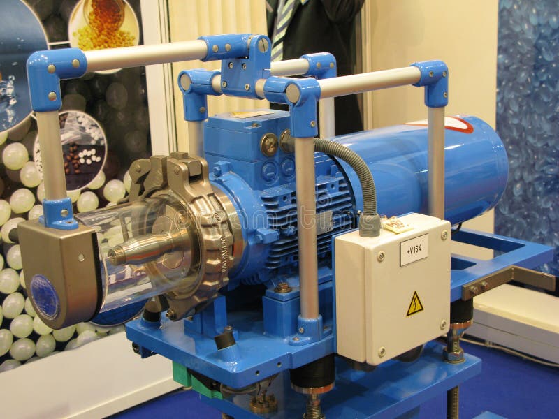 Plodder machine stock image. Image of machine, blue, technology - 4367469