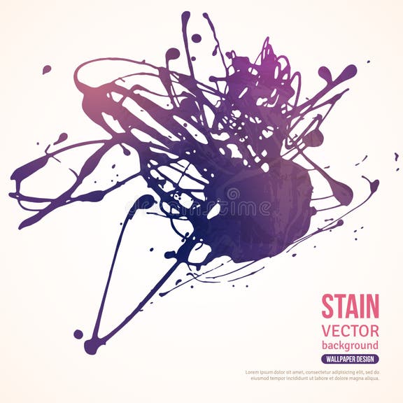 Ploeter Verfbanner Violet Painted Background Vector Illustratie ...