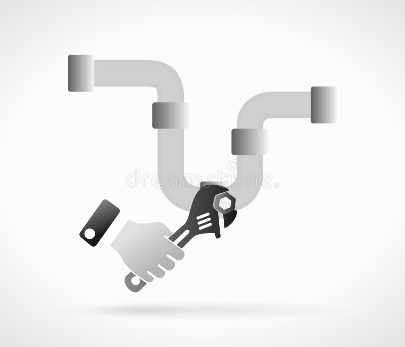 Plomería ilustración del vector. Ilustración de industrial - 45418676