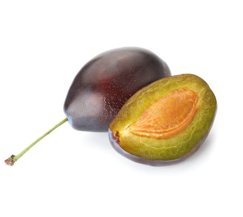 Plommon arkivfoto. Bild av frukt, snitt, gourmet, purpurt - 12546520