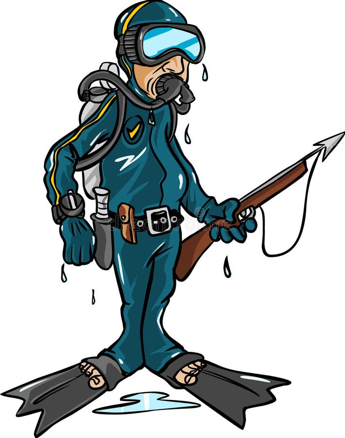 Anime Plongeur Garçon Vecteur Cartoon Illustration de Vecteur ...