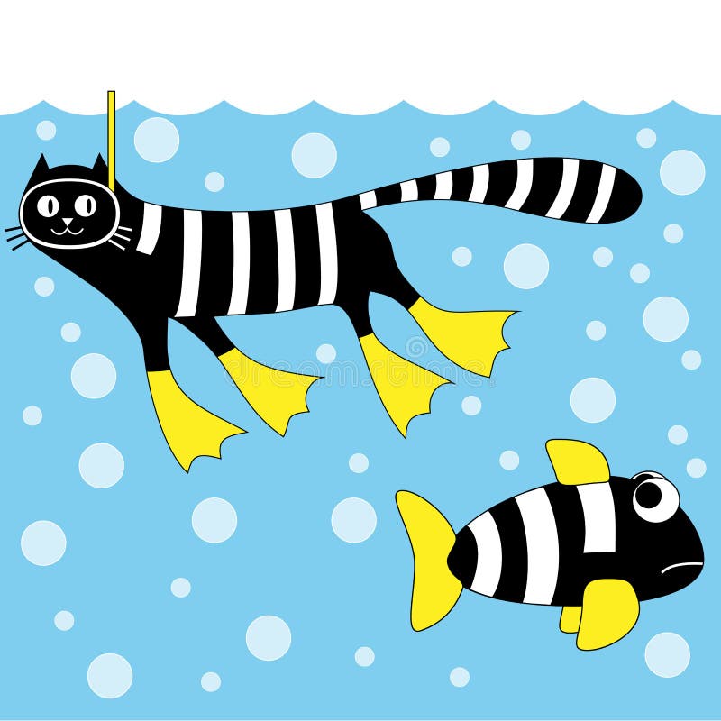 Explorateur de chat illustration de vecteur. Illustration du cadres ...