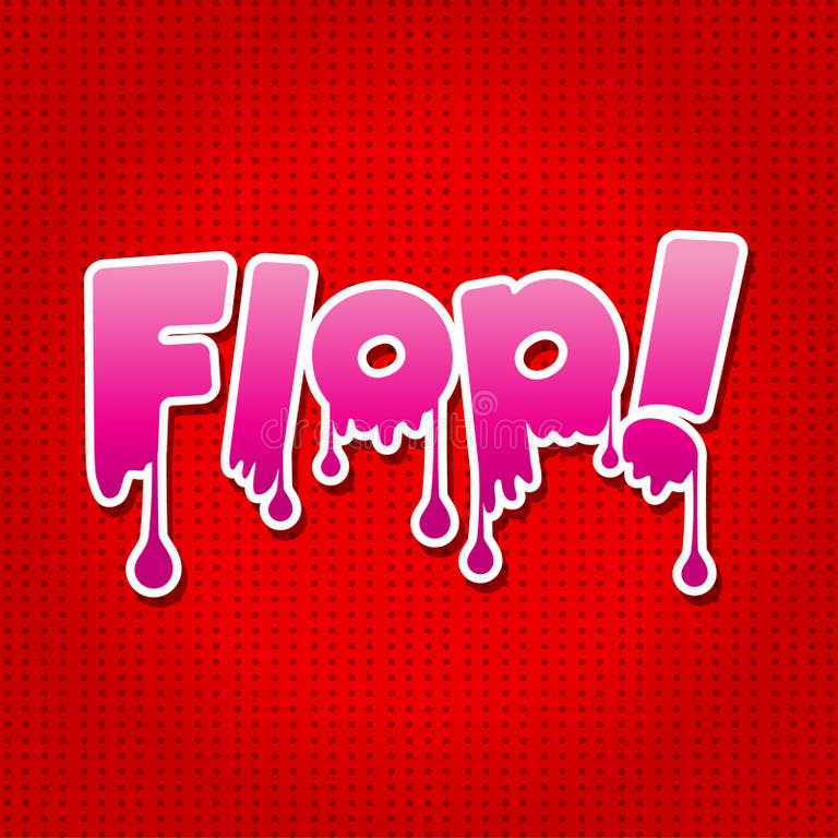 Plop! Comic Expression Vector Text. Stock Vector - Illustration of ...