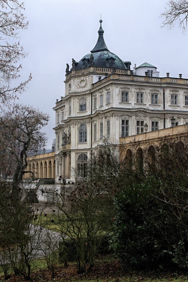 Ploskovice Castle Main Palace Building Seen from Side Stock Photo ...