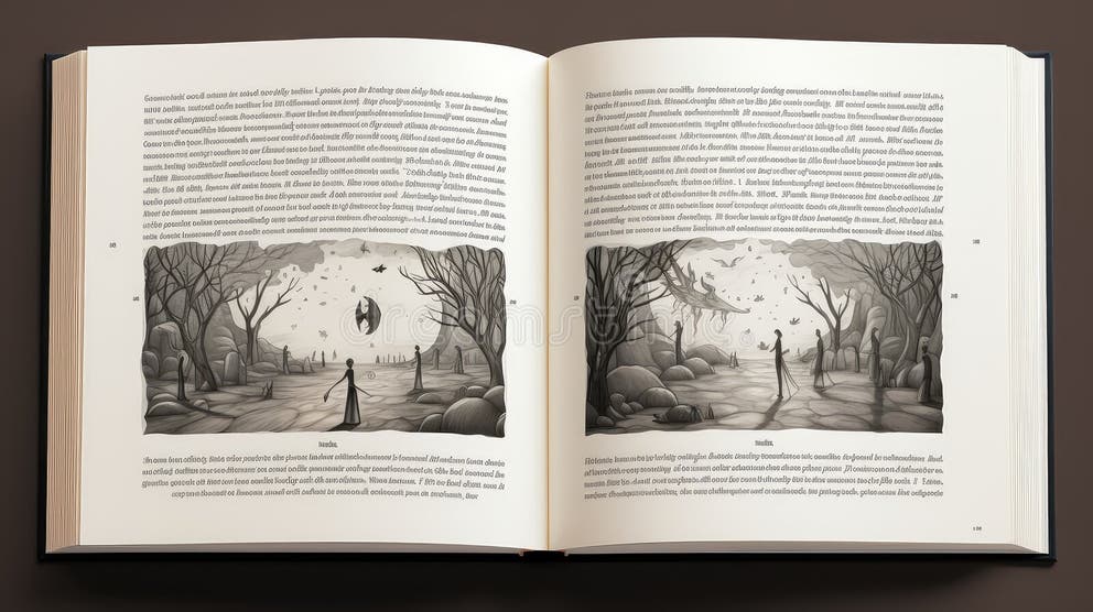 Plot book front and back stock illustration. Illustration of typography ...