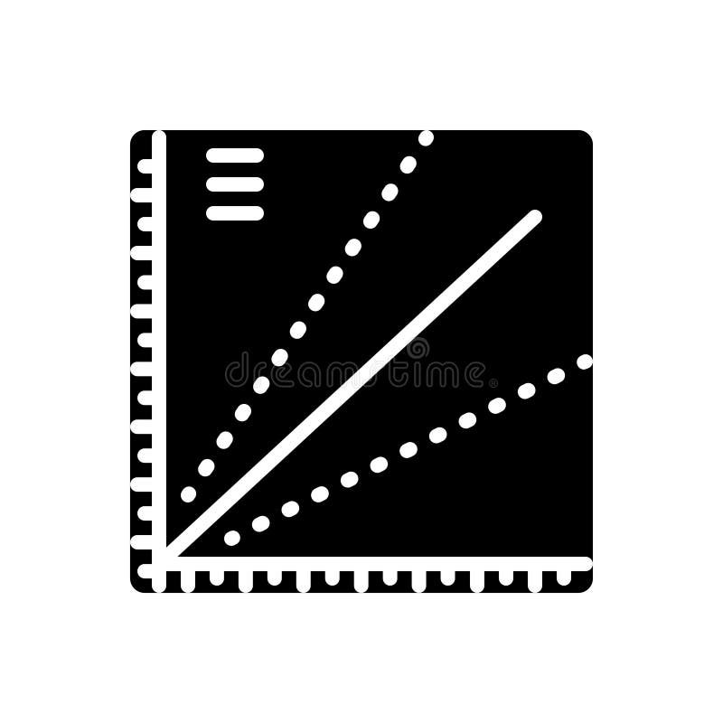 Black Solid Icon for Plot, Scheme and Infographic Stock Vector ...