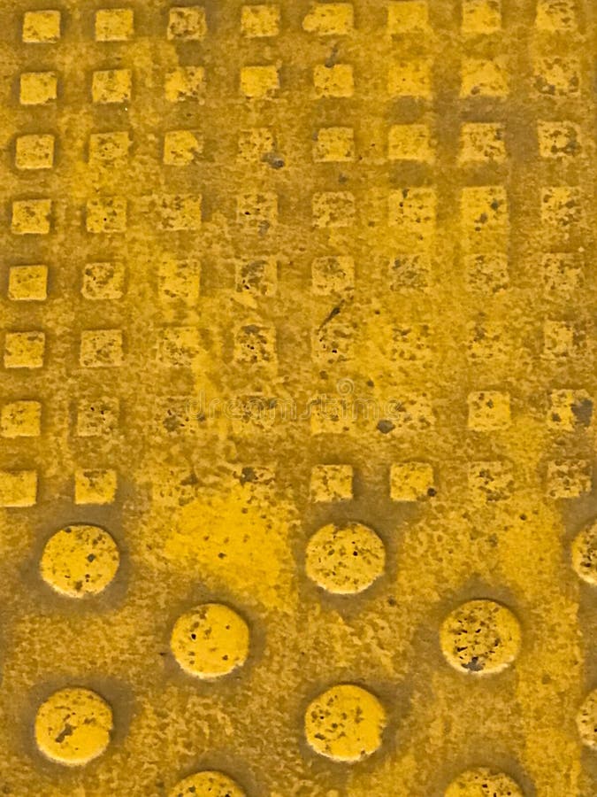 Plot of a Yellow Floor To Demarcate Danger. Building Materials Stock ...