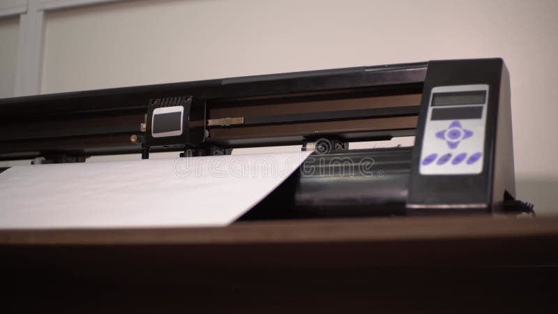 Plotter cutting stock footage. Video of outline, machine - 372532682