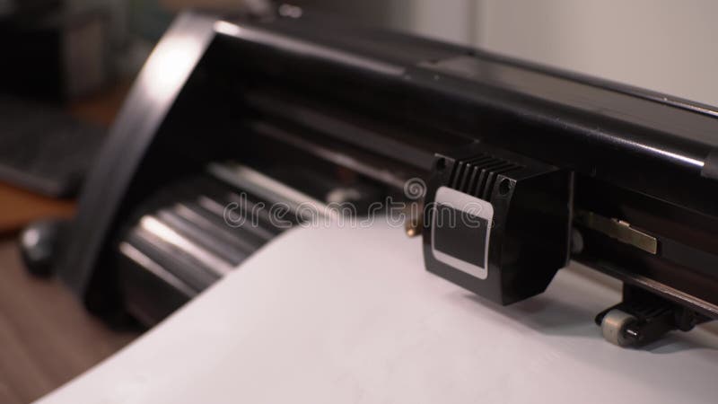 Plotter cutting stock video. Video of letters, banner - 329467613