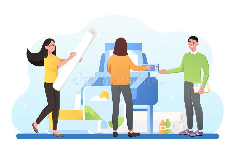 Commercial Plotter Icon, Outline Style Stock Vector - Illustration of ...