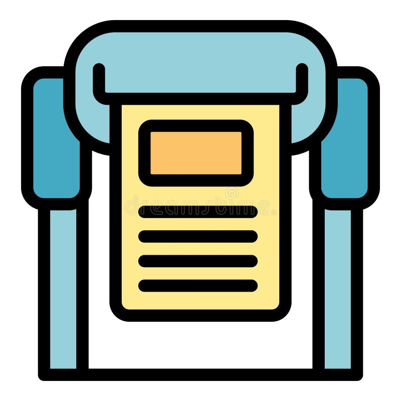 Plotter Machine Icon Vector Flat Stock Vector - Illustration of wide ...