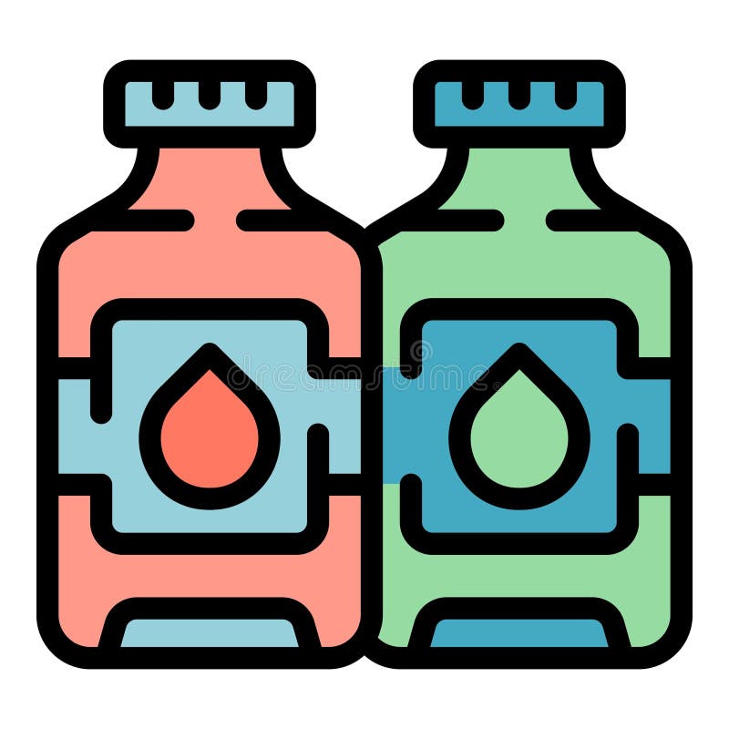 Plotter Paint Bottle Icon Vector Flat Stock Vector - Illustration of ...