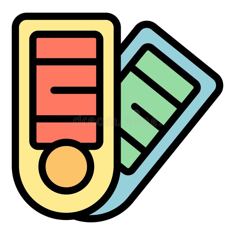 Plotter Palette Icon Vector Flat Stock Vector - Illustration of flat ...