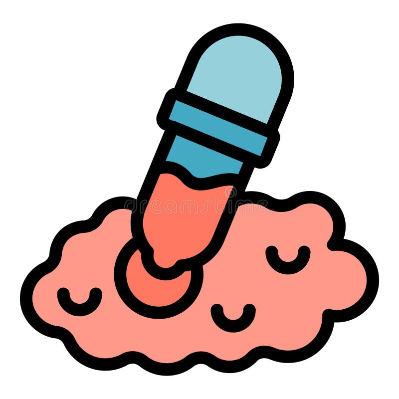 Plotter Pipette Icon Vector Flat Stock Vector - Illustration of ...