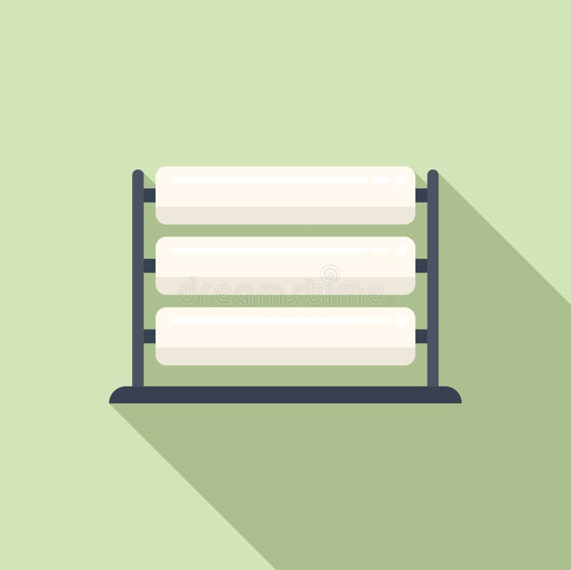 Plotter Stand Roll Icon Flat Vector. Digital Print Stock Vector ...