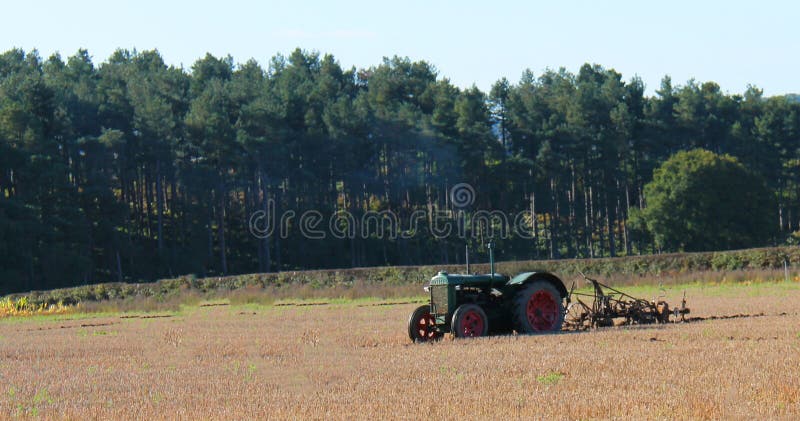 Plough in a Farming Field. stock photo. Image of agriculture - 365063970