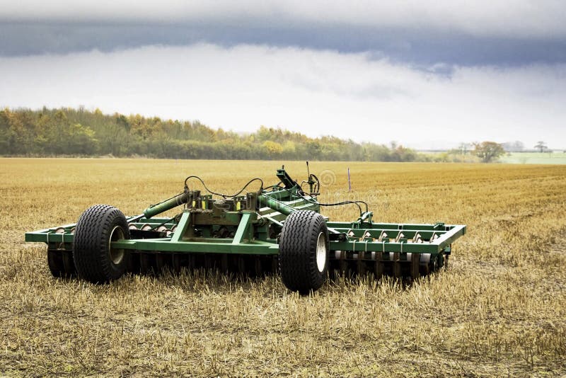 Plough in the field stock photo. Image of harvesting - 57421388