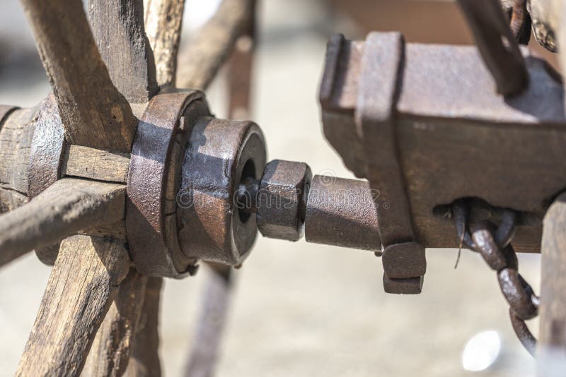 Plough Wheel Hub stock image. Image of rusty, iron, plough - 146807039