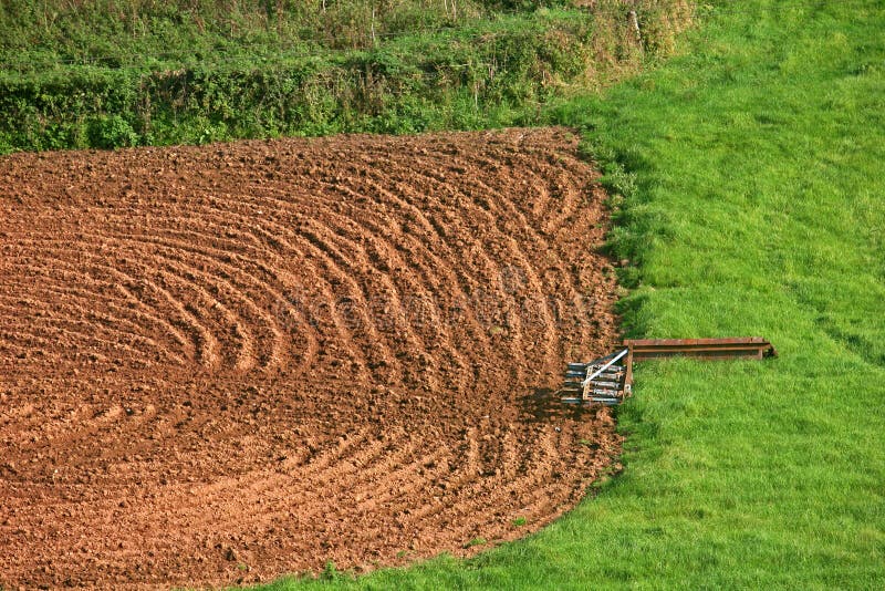Ploughed field stock image. Image of ploughed, land, agriculture - 16967569