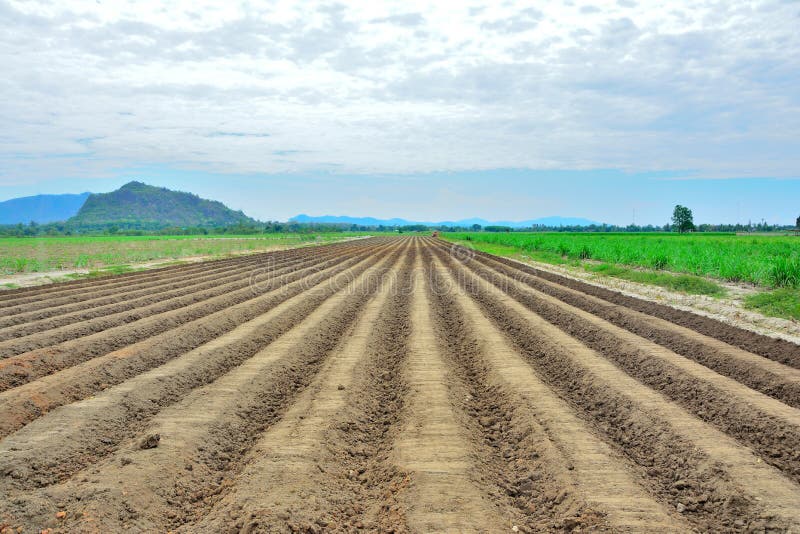 Ploughed field. stock image. Image of dirt, landscape - 90647771
