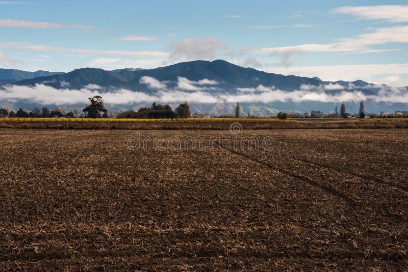 Harrowed Field stock image. Image of nature, background - 60680083