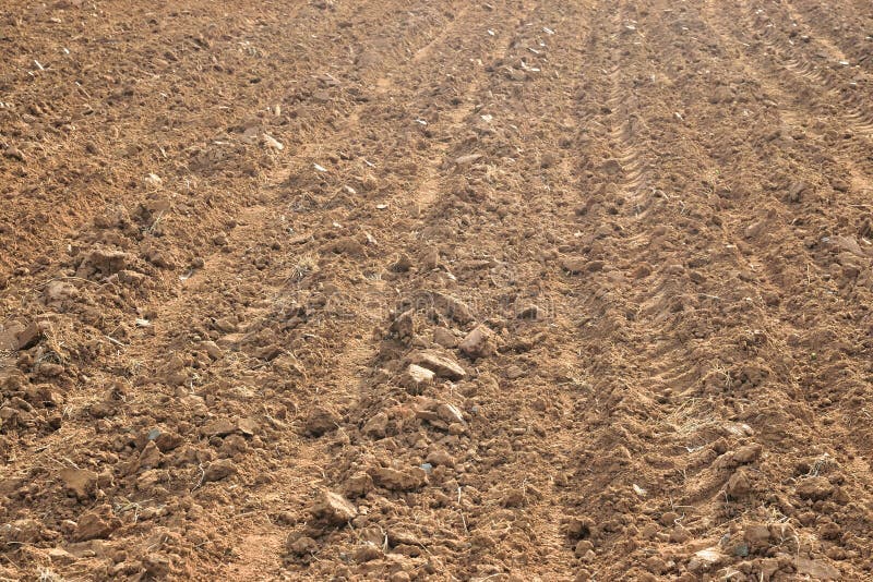 Ploughed Soil Agriculture Nature Texture Stock Photo - Image of foliage ...