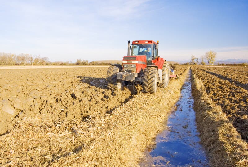 Ploughing stock photo. Image of land, irrigate, fields - 3603876