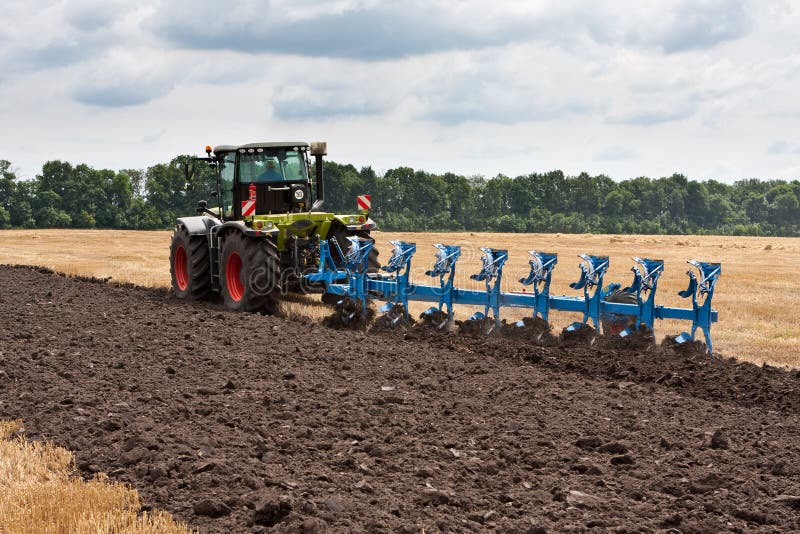 Ploughing of land stock image. Image of ploughing, farming - 10654721