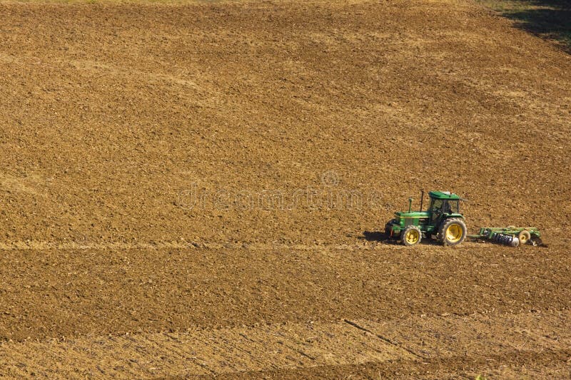 Ploughing the land stock photo. Image of plough, cultivator - 18724674