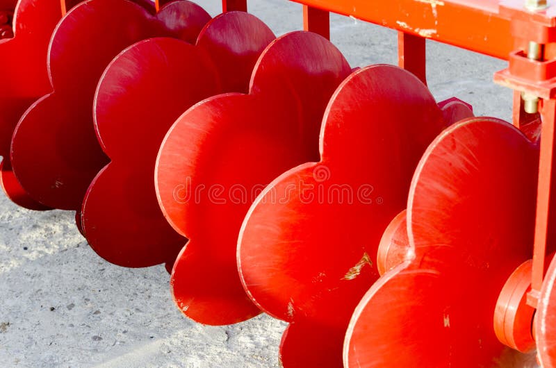 Ploughing machine detail stock image. Image of agriculture - 34809607