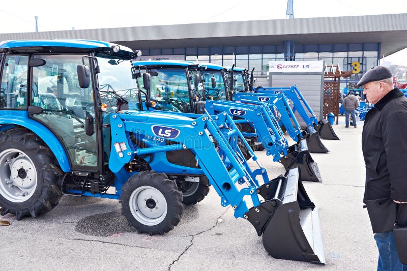 Plovdiv, Bulgaria, February 19, 2025 Tractor Loader Outdoors Editorial ...