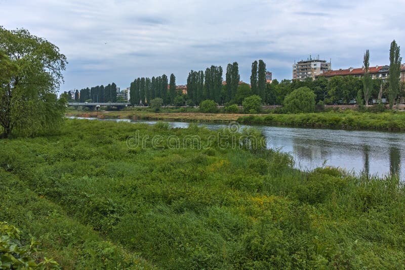 River Maritsa In Plovdiv Town Stock Image - Image of town, maritsa ...
