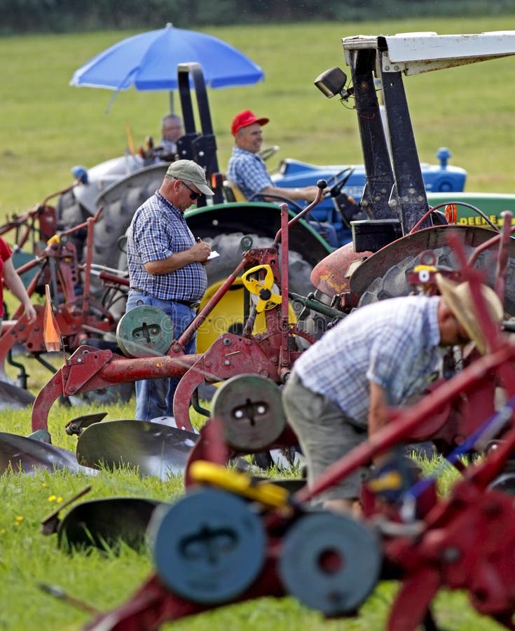 Plow Plough Competitors Prepare Editorial Image - Image of agriculture ...