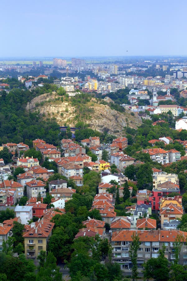 Nachtfotos Des Brunnens Vor Rathaus In Der Mitte Von Plowdiw ...