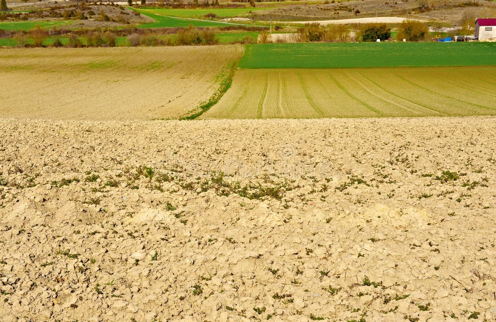 Plowed Field stock image. Image of lump, field, acre - 19630651