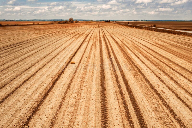 Plowed field land stock image. Image of agronomy, land - 149649161