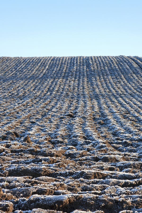 Freshly Plowed Field stock image. Image of plow, plowed - 2542099