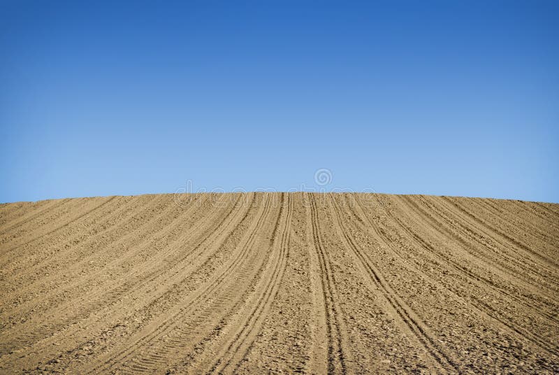 Plowed Land on the Field during Agricultural Work Stock Image - Image ...