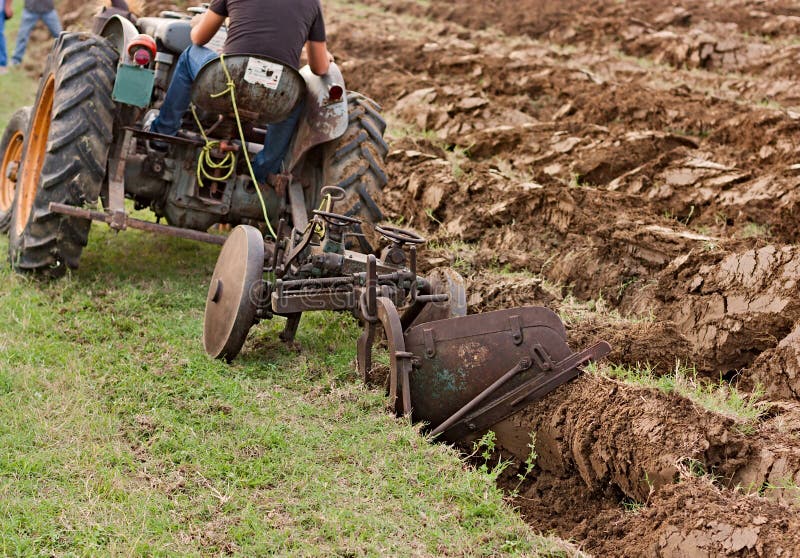 Old hand plow. stock photo. Image of metallic, work, tool - 36495074