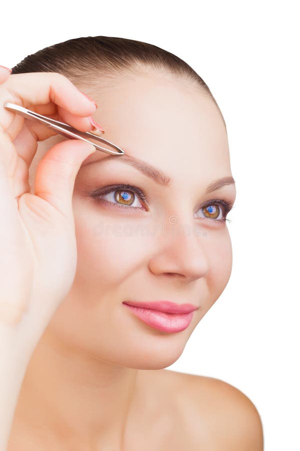 Beauty eyebrows stock image. Image of applying, brush - 7340853