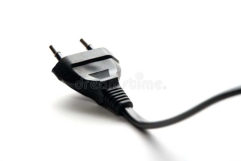 Plug stock photo. Image of connect, black, bend, electricity - 1611994