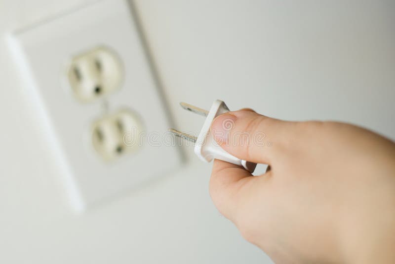 Plug in stock photo. Image of inside, outlet, cable, house - 28161036