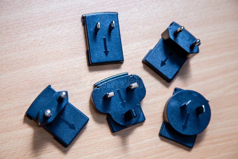 Plug Adaptors for Different Countries Stock Image - Image of connection ...